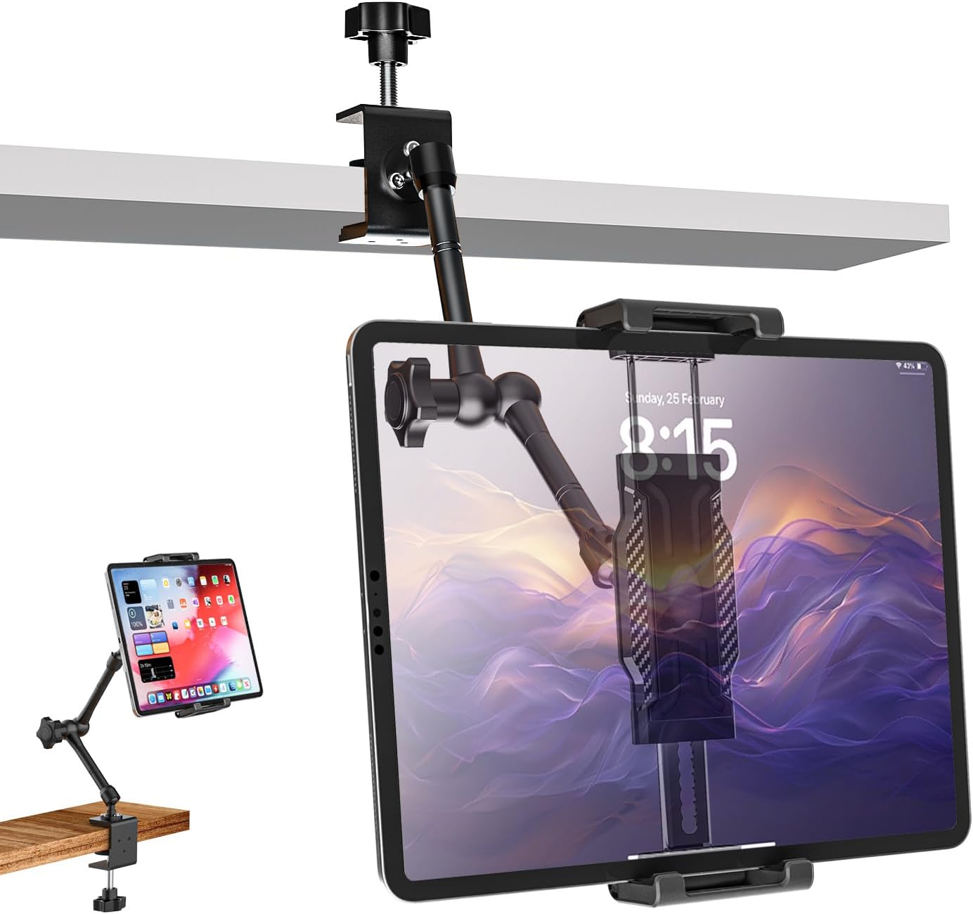Callstel iPad Halterung: Tisch-Ständer und Wand-Halter kompatibel mit ...