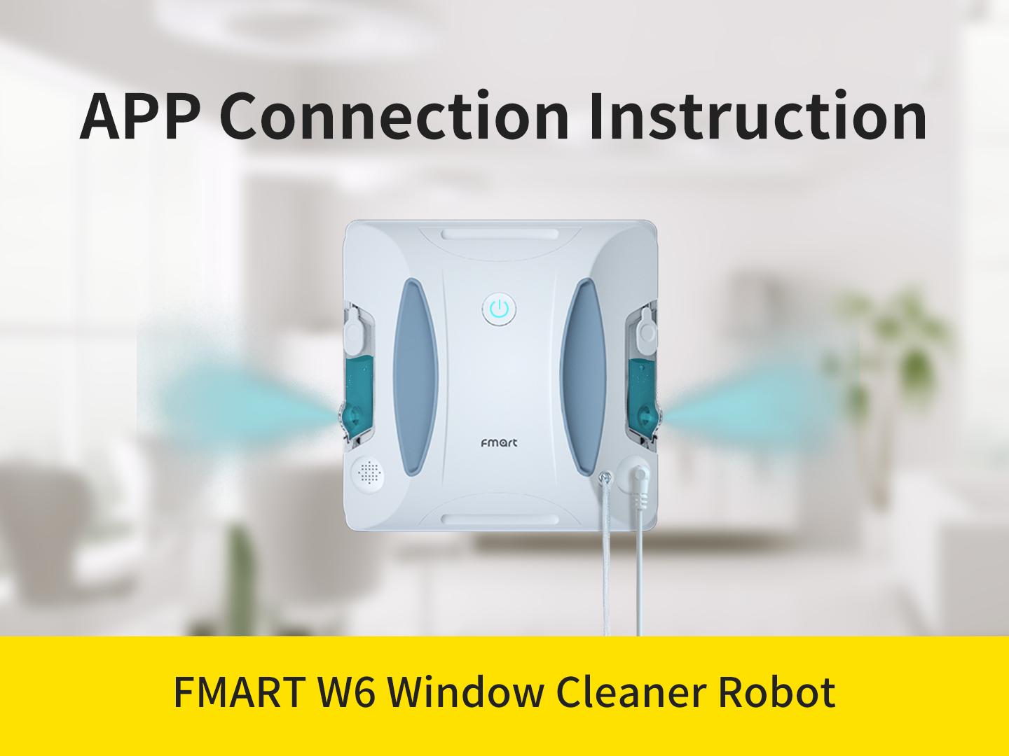 Watch FMART W6 Window Cleaner Robot APP Connection Instruction on ...