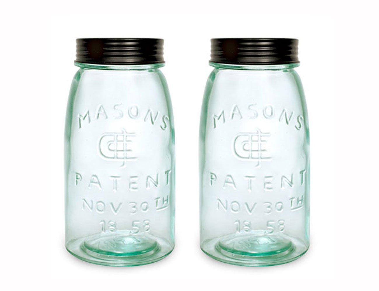 Snapklik.com : Mason Jar, One Quart, Set Of 2 Jars Each Jar Is 4 Inches ...