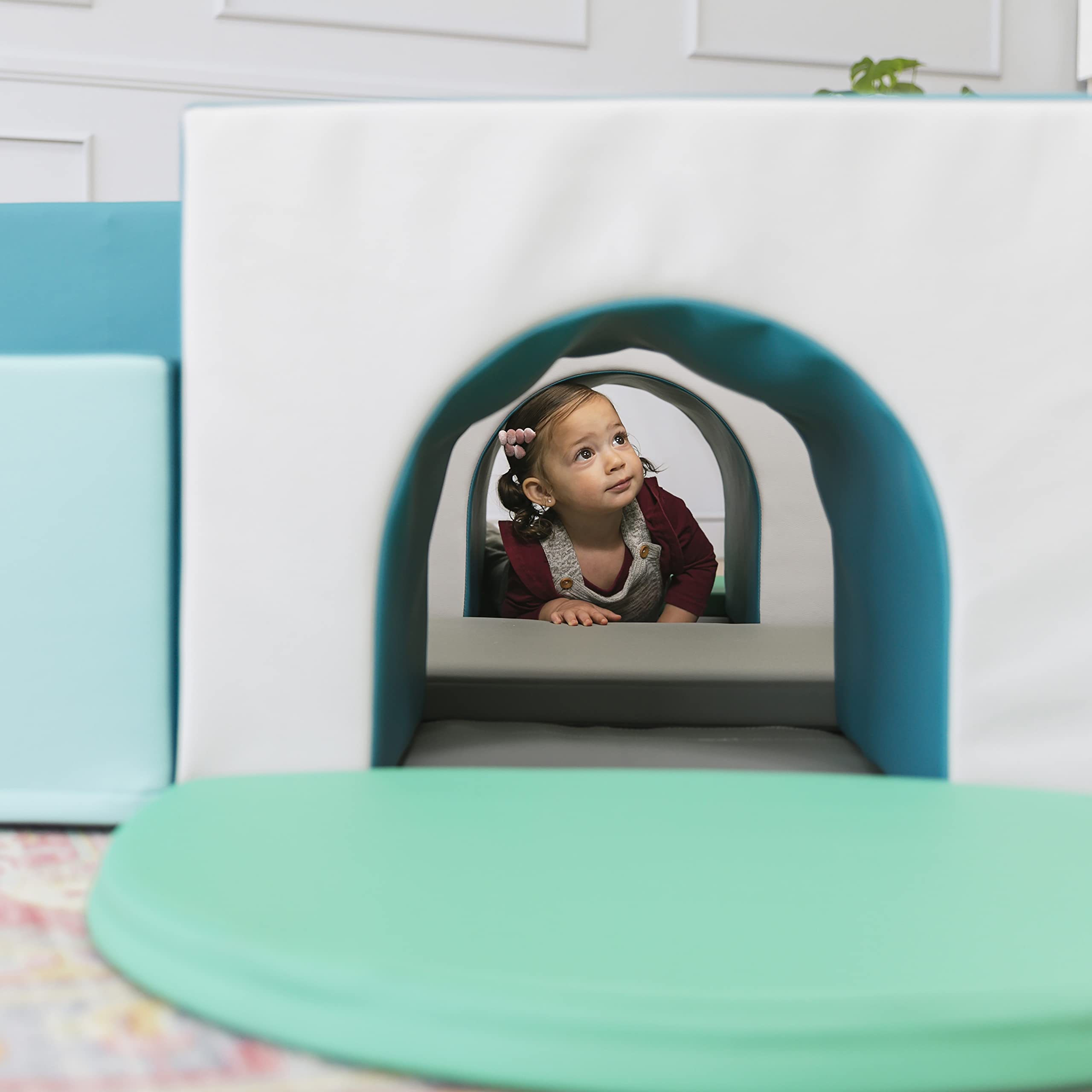 ECR4Kids SoftZone Four Tunnel Maze, Jumbo Foam Climber for Safe Active ...