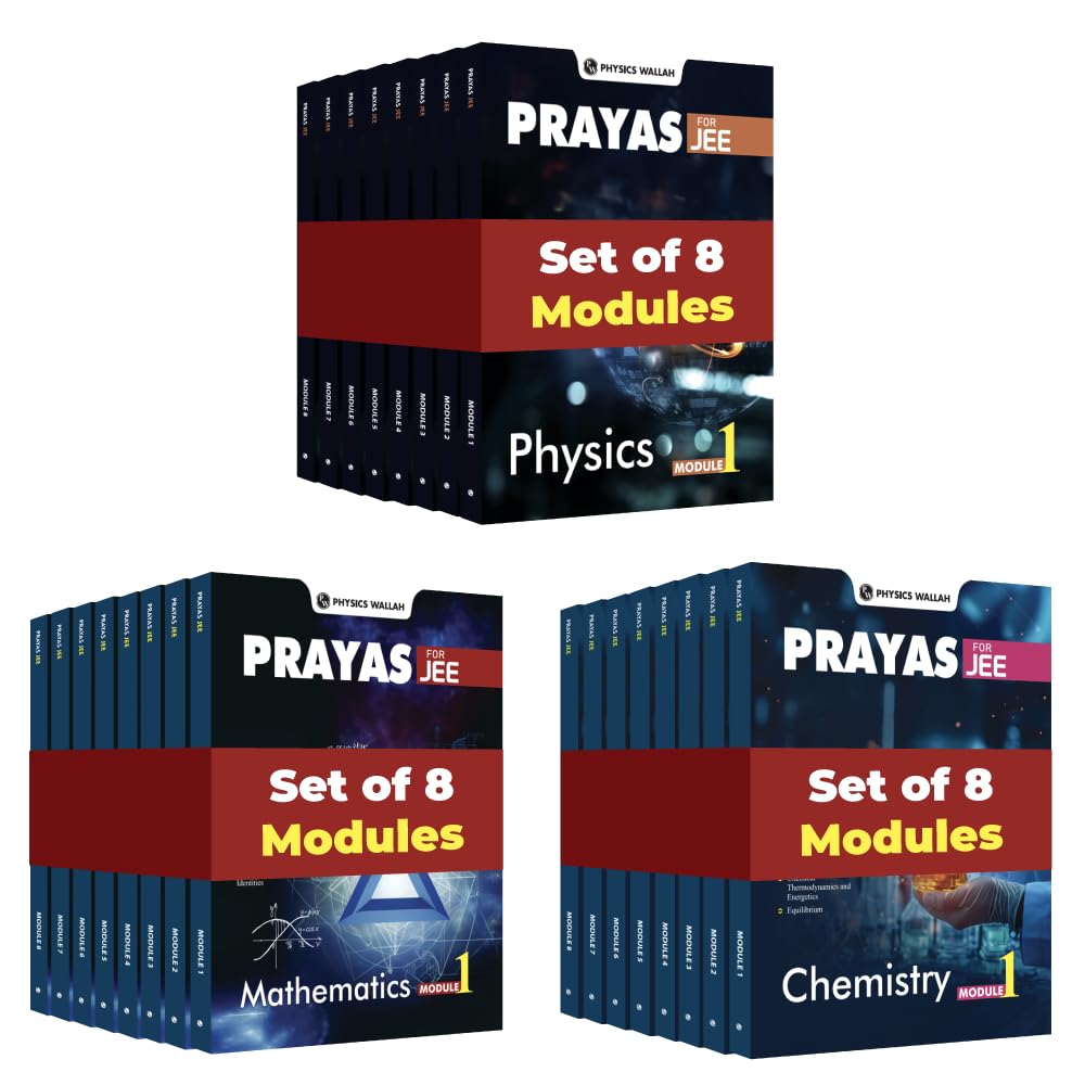 Buy PW Prayas for JEE Main & Advanced Droppers Physics, Chemistry and Mathematics Modules with ...