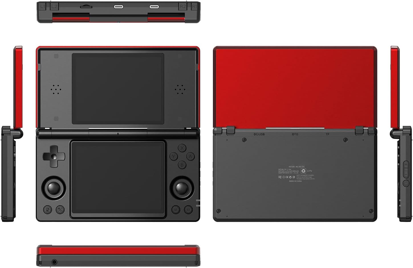 Amazon.com: PIONEERX AMPOWN RG DS 4-Inch Dual IPS Handheld Game Console ...