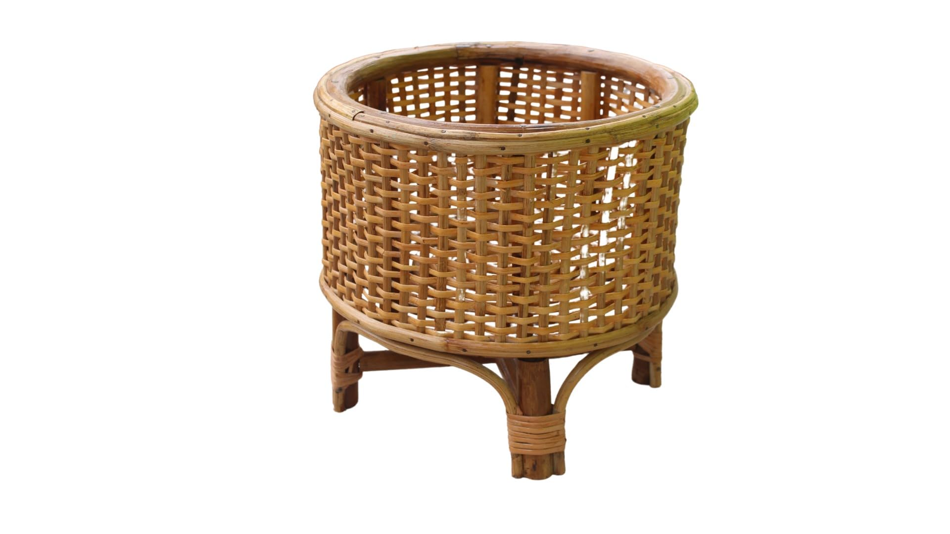Crafts Create Cane Flower Pot, Cane Plant Pot, Planter, Rattan Planter ...