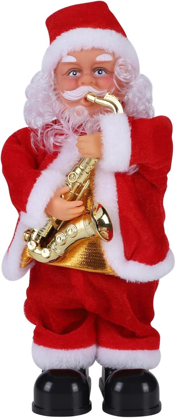 Amazon.com: Electric Christmas Santa Shaking Hip Singing Dancing Plush ...