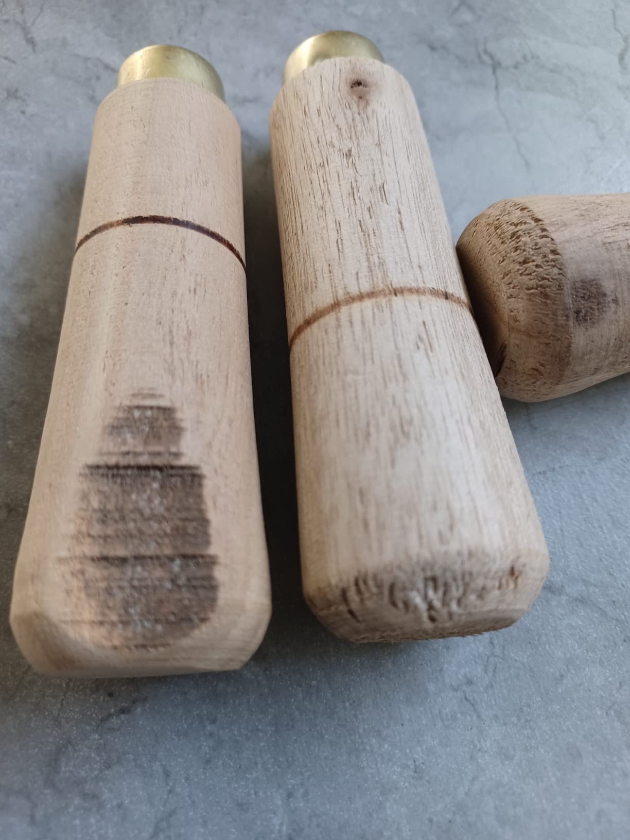 MMTool PRODUCTS® Rasp Handles, Wooden Handles with Metal Collars for ...