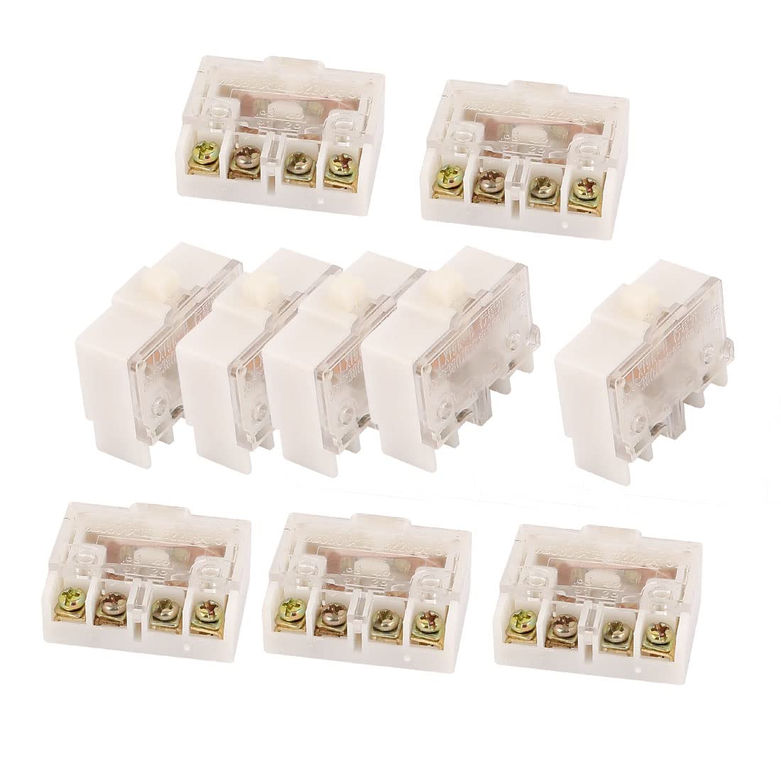 10 Pcs DS438-448 AC 380V/DV 220V 5A DPST Button Limit Switch: Amazon ...