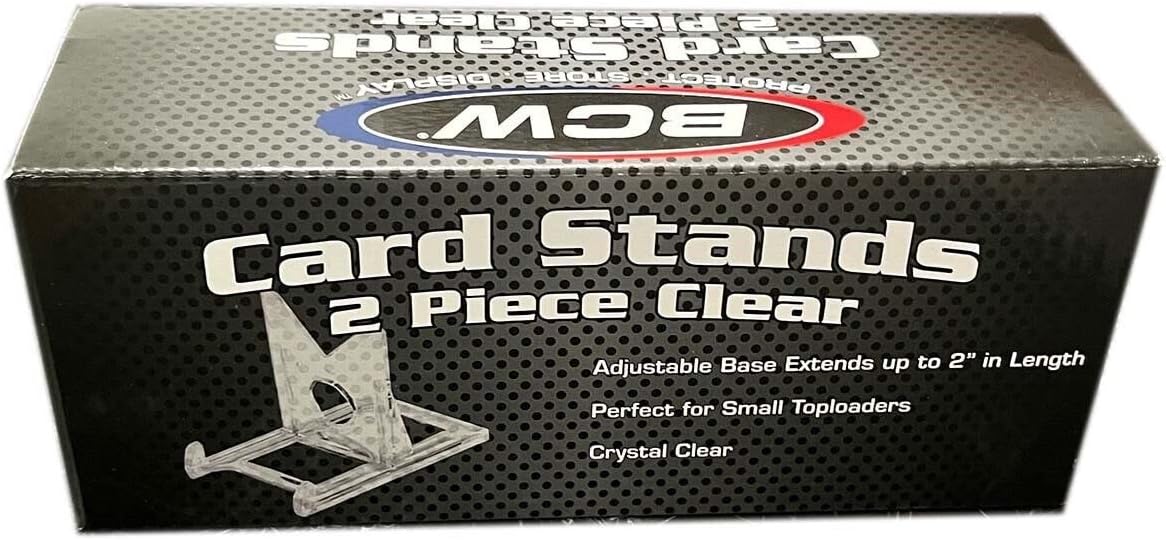 Box of 20 BCW 2-Piece Card Display Stands for Top Loaders, Magnetics ...