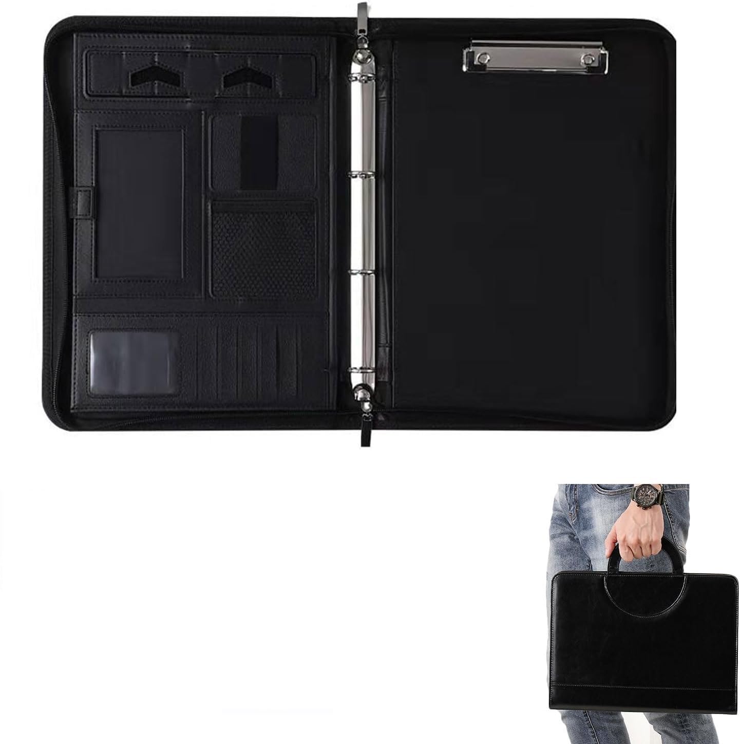 Portfolio Carpeta Portfolio, Carpeta Portafolio con Cremallera, Carpeta ...