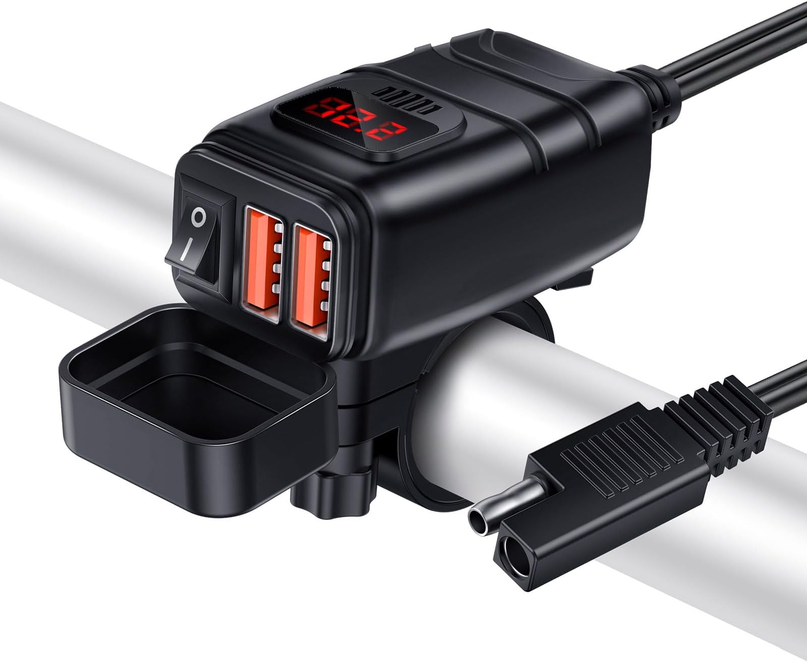 Amazon.com: EXTRACTME Motorcycle USB Charger, 6.8A Quick Charge 3.0 ...