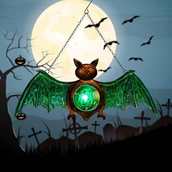 Amazon.com: DREAMSKIP Hanging Bats Halloween Decoration, Halloween Bats ...
