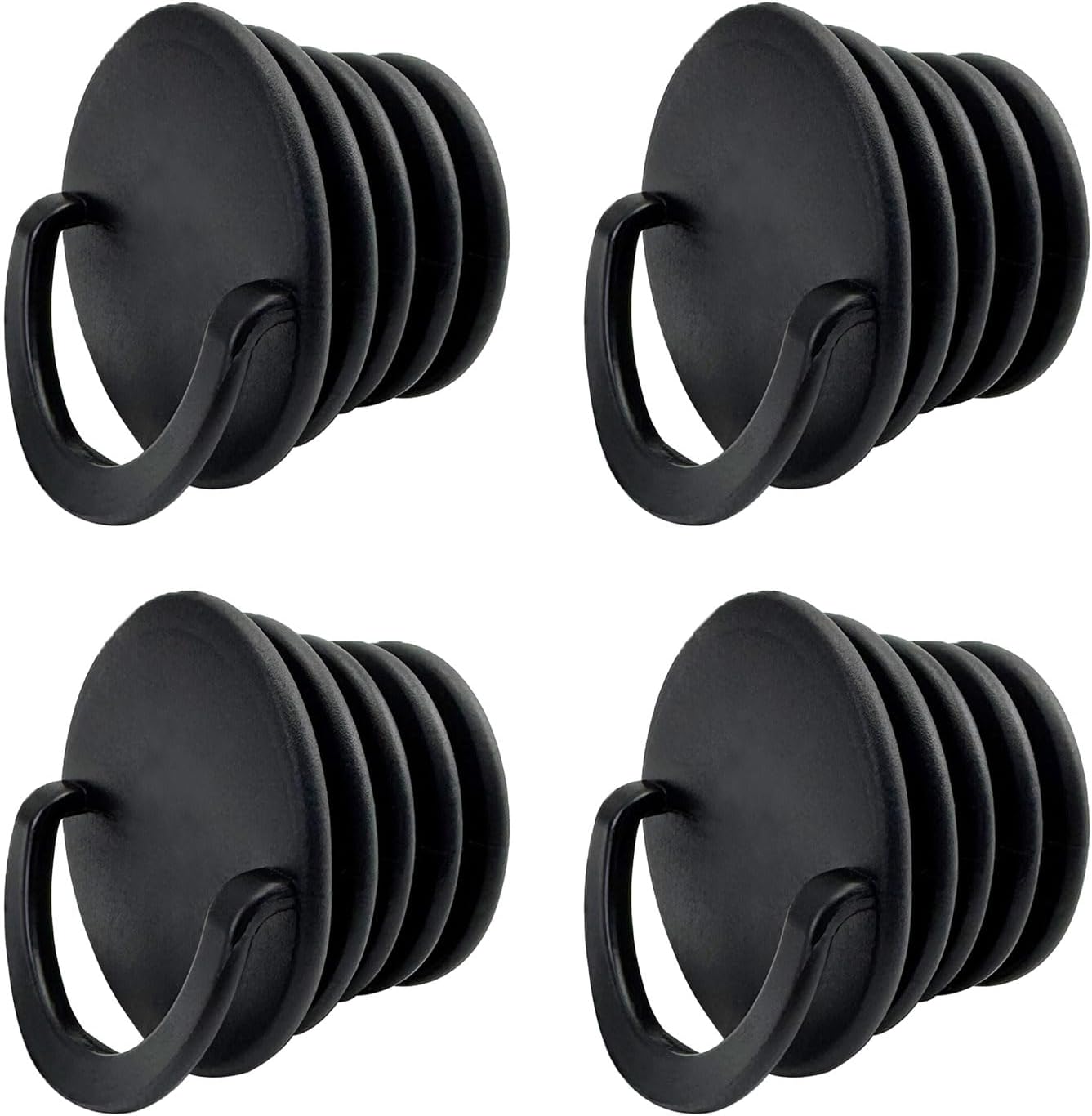 2/4Pcs PVC Scuppers Stopper Plug Kayak Drain Plug Water Boats Scupper ...