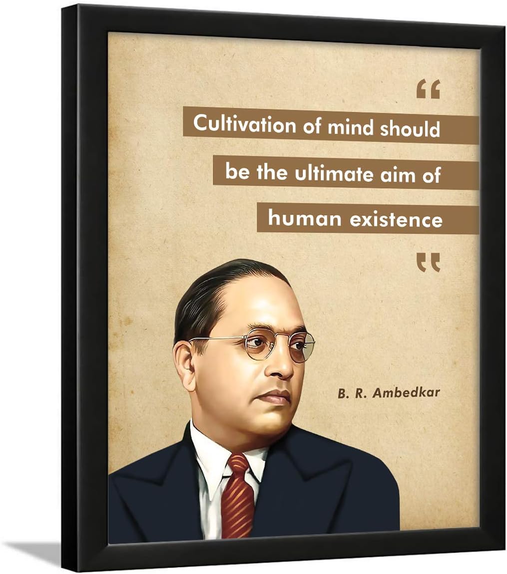DN Art Dr B R Ambedkar Portrait - Unframed Canvas Print Rolled (42x54 ...