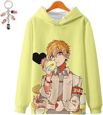 Amazon.com: Adult Hanako Kun Cosplay Costume Hoodie Printed Yugi Amane ...