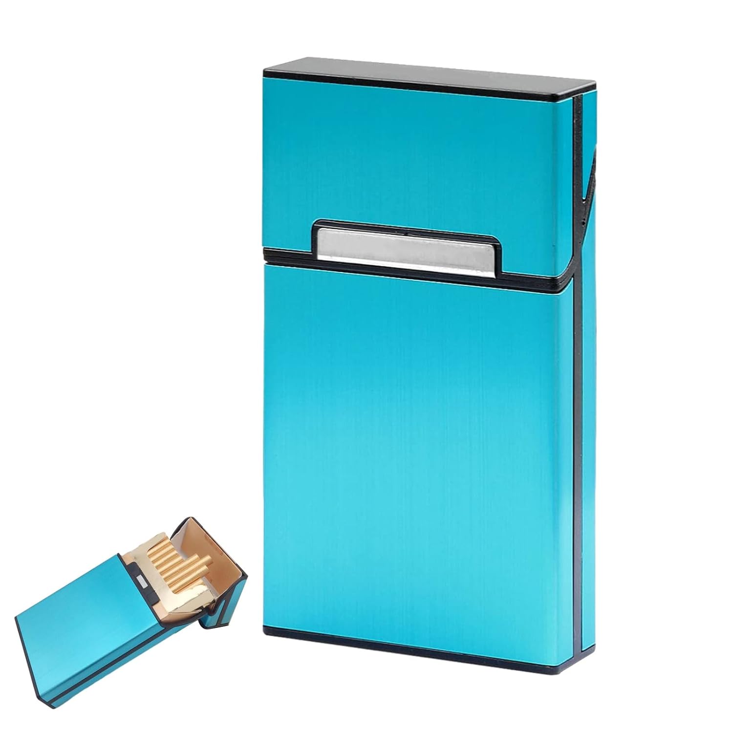 Cigarette Case,1PCS Cigarette Box Aluminum Cigarette Holder Box, Anti ...