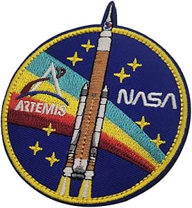 Amazon.com: USA Tactical Embroidered Flag Patches NASA Goes to The Moon ...