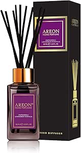 Areon Home Perfume Reed Diffuser 85 ml Premium 10 Rattan Reeds - Patchouli, Lavender & Vanilla ...