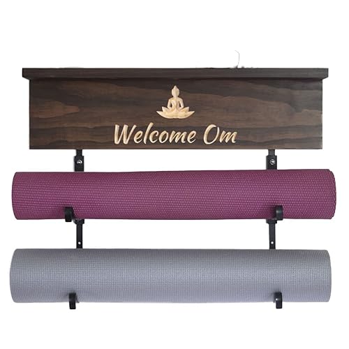 Amazon.com: Personalized Yoga Mat Holder, Custom decor, yoga mat ...