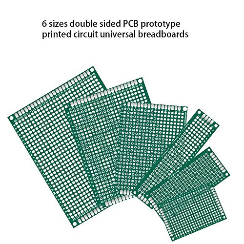 Snapklik.com : 32 Pcs Double Sided PCB Board Prototype Kit 6 Sizes ...