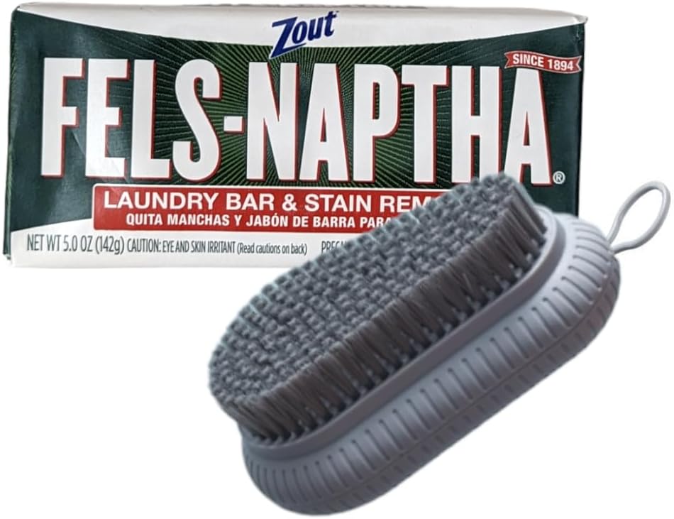 Amazon.com: Fels Naptha Laundry Detergent Bar Soap and Stain Remover ...