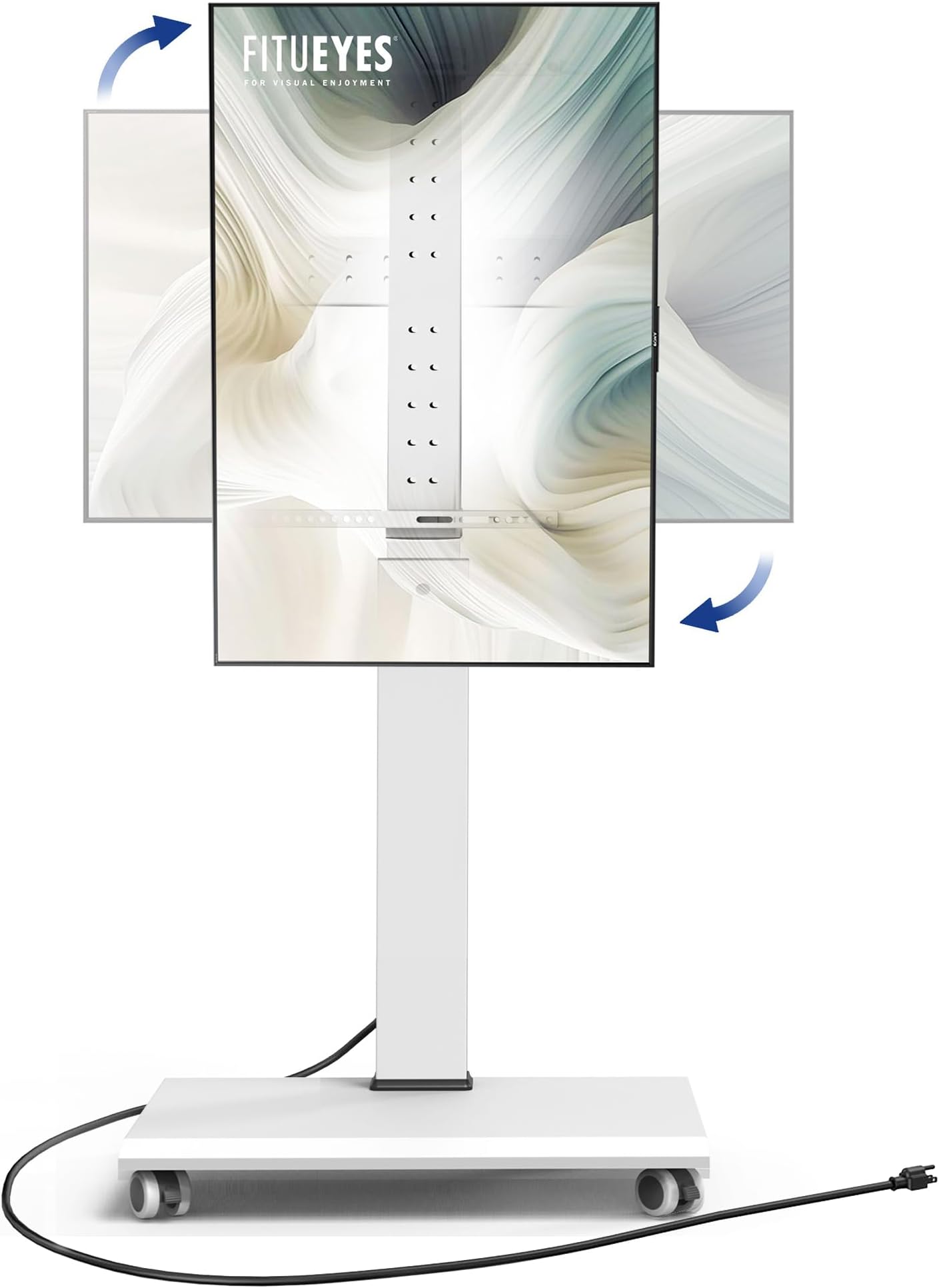 Amazon.com: Mobile TV Cart Rolling TV Stand for 26-70 inch Screens ...