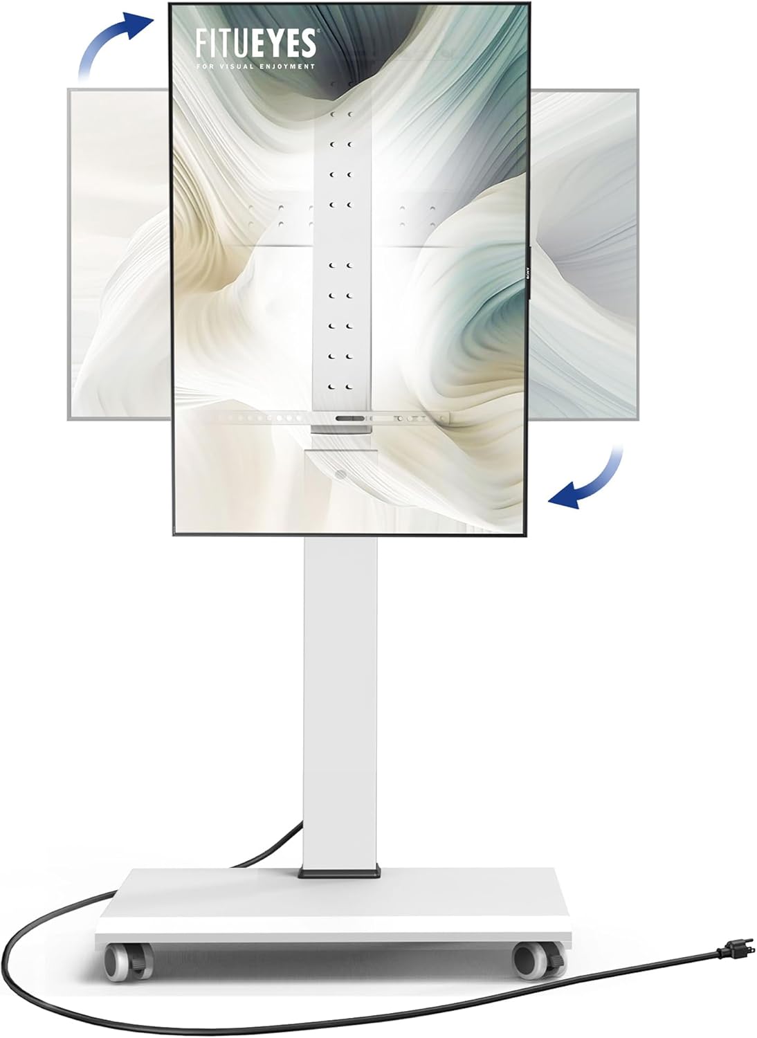 Amazon.com: FITUEYES Rolling TV Stand with Power Strip - Mobile TV ...