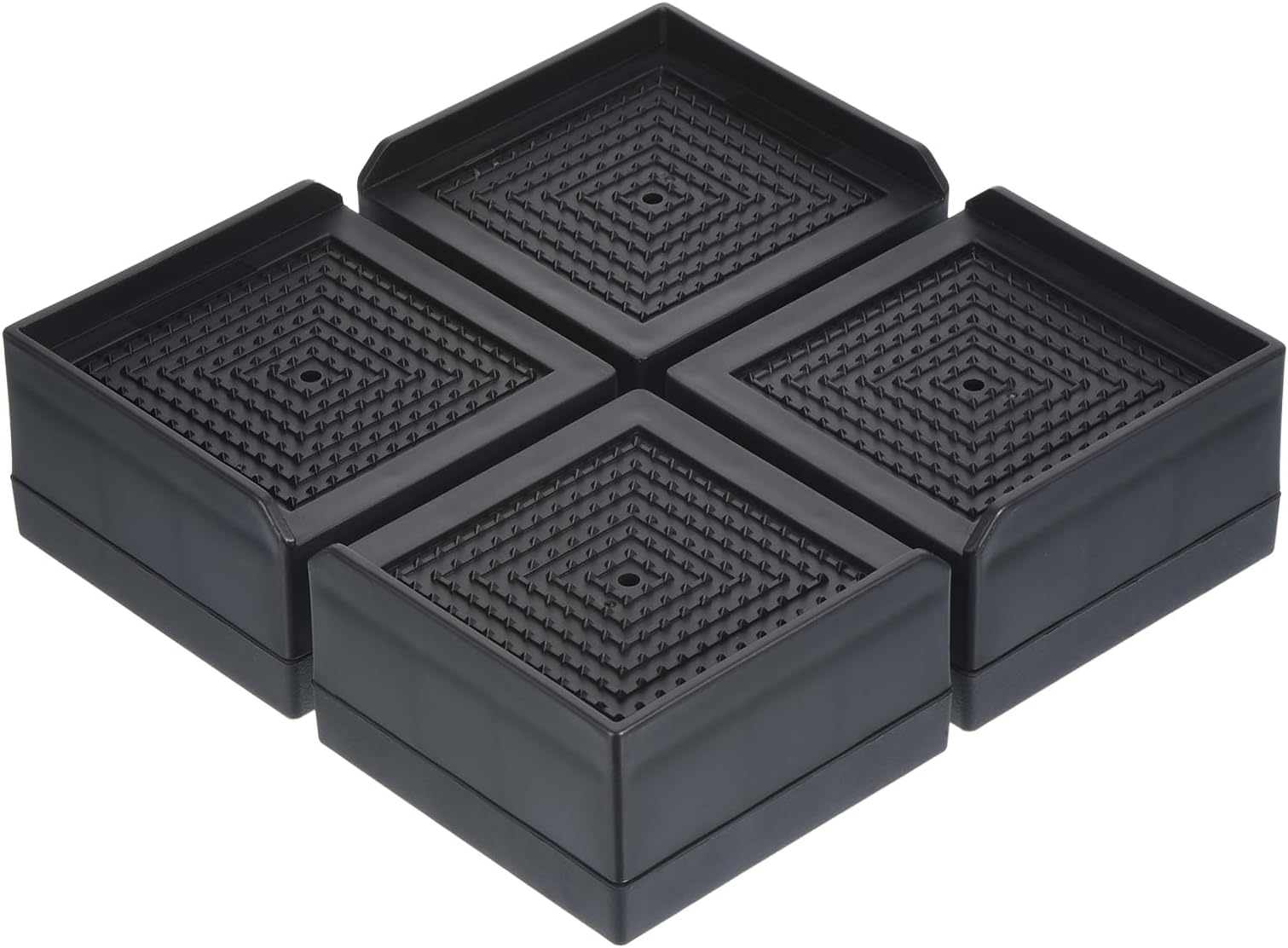Amazon.com: uxcell Furniture Risers 1.5 Inch, 4Pcs Square Bed Risers ...