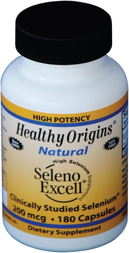 Amazon.com: Healthy Origins Selenium Seleno Excel No Fillers Multi Vitamins, 200 Mcg, 180 Count ...