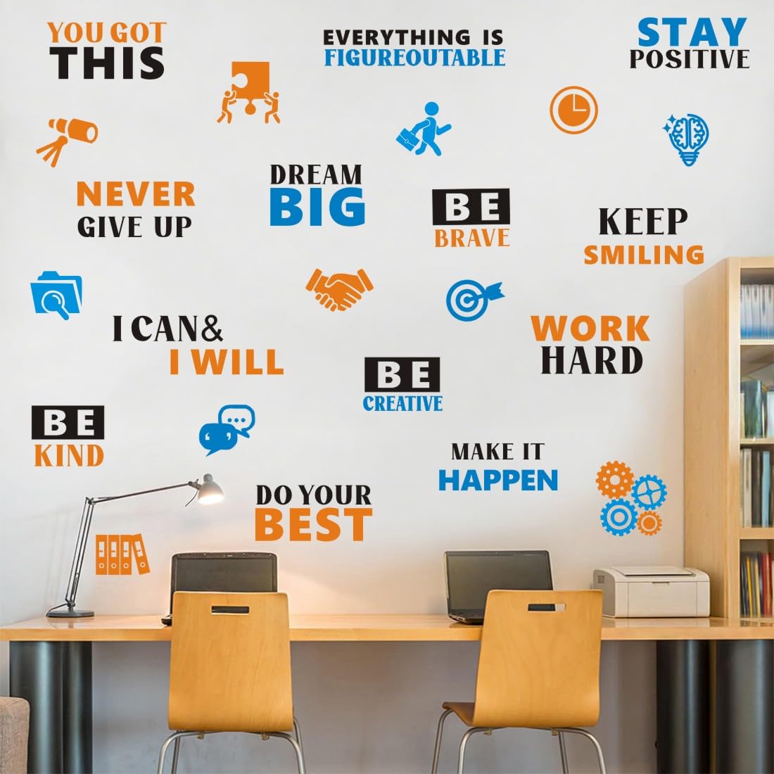 Amazon.com: OLMIXA Office Inspirational Quote Wall Decals ...
