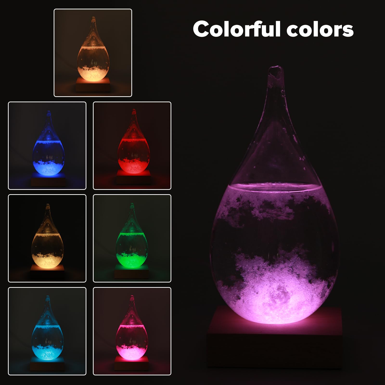 Storm Glass Chart Glass Weather Forecast Bottle - Desktop Barometer For ...