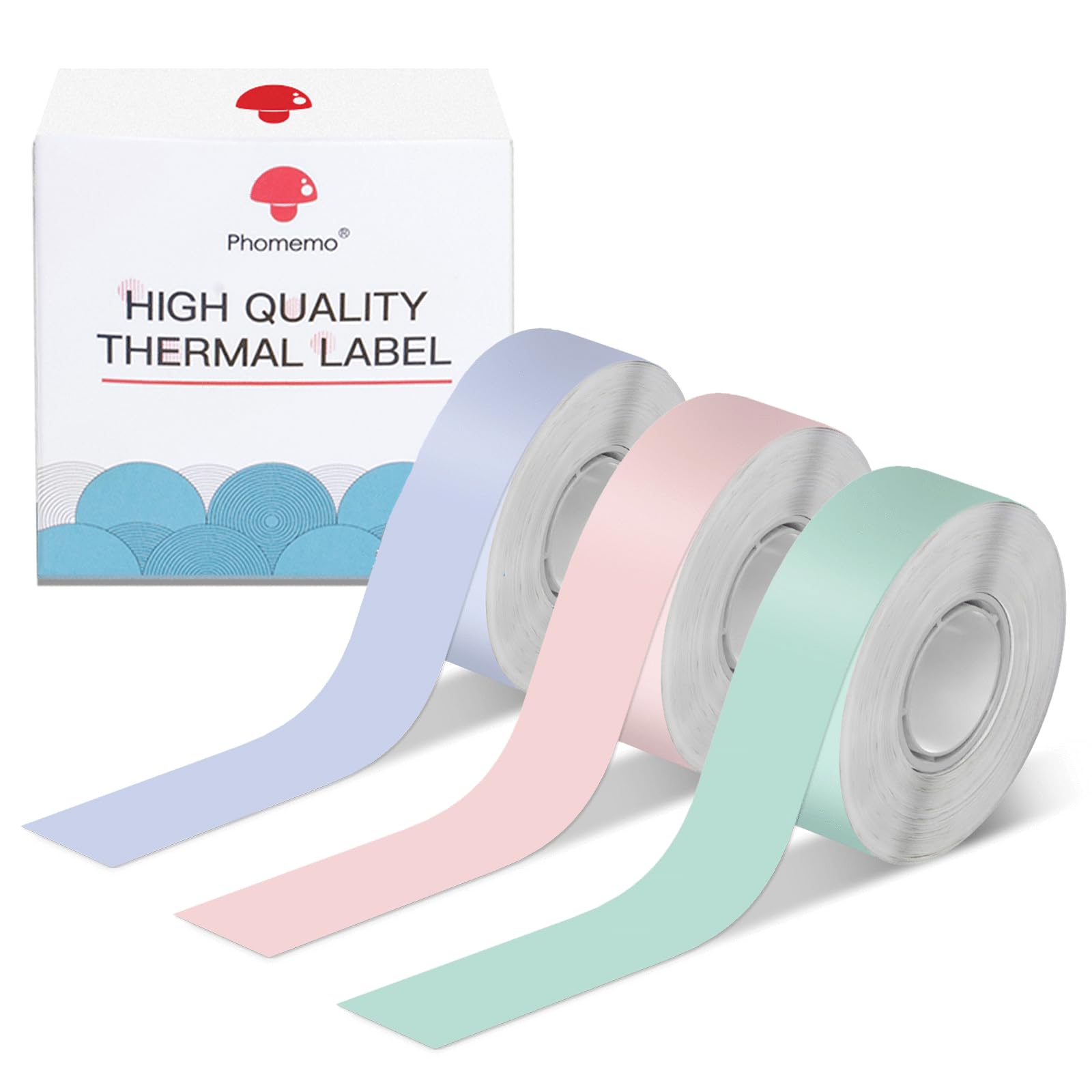 Snapklik.com : Memoking Continuous Label Maker Tape - 3 Color Rolls ...