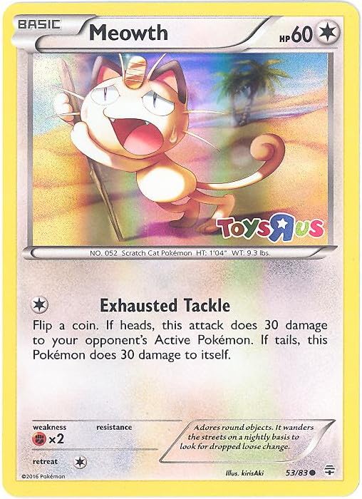 Pokemon - Meowth (53/83) Promos - Holo : Amazon.in: Toys & Games