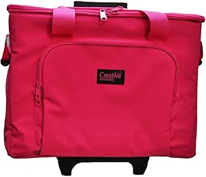 Amazon.com: Creative Notions Sewing Machine Trolley Pink : Arts, Crafts ...