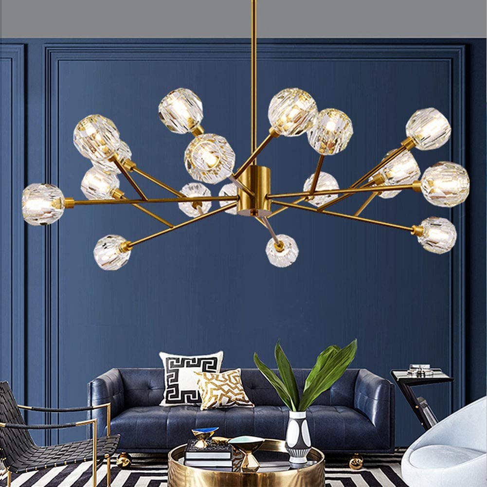 Watch Installation video for 18 Lights crystal sputnik chandelier on ...