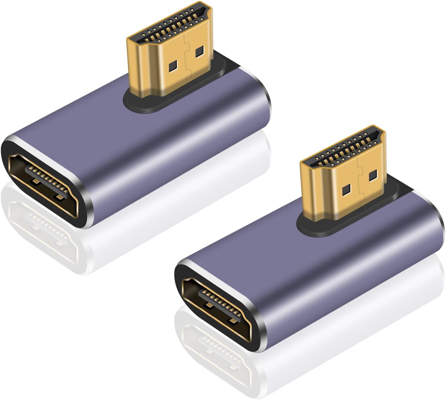 Amazon.com: Cable Matters Combo-Pack 8K@60Hz Flat Right Angle HDMI 2.1 ...