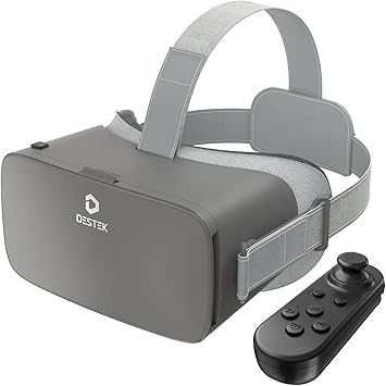 Amazon.com: DESTEK V5 VR Headset for Phone, 110° FOV VR Goggles, Eyes ...