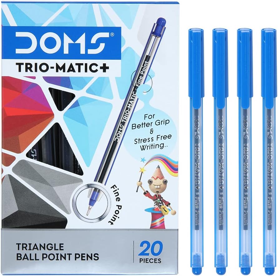 Doms Fine Point Trio-Matic + Ball Point Pen Box Pack | Light Weight ...