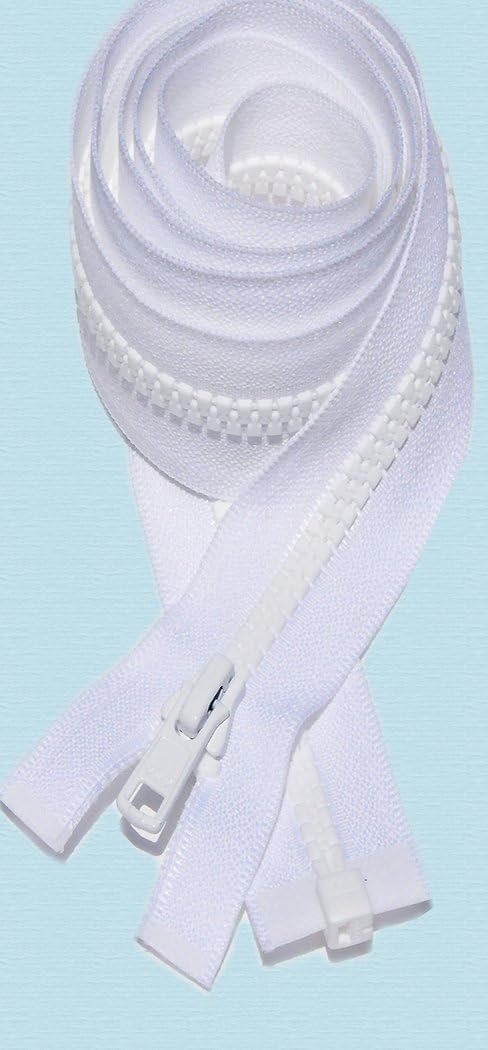 Amazon.com: YKK 20" Vislon Zipper ~ YKK #5 Molded Plastic ~ Separating ...