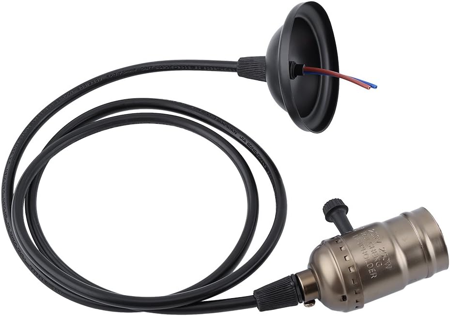 gloglow E27 Light Socket Retro E27 Edison Lámpara colgante soporte Bulb ...