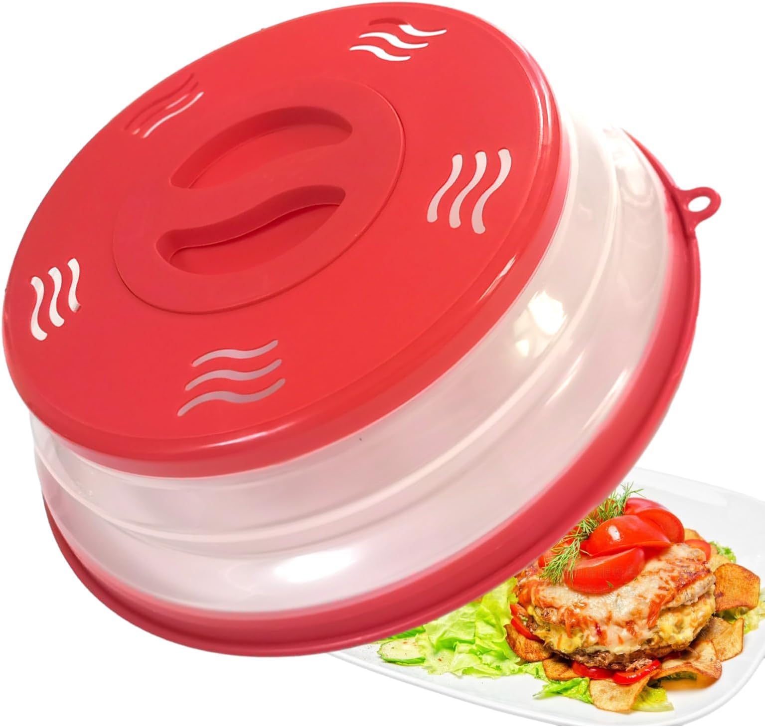 Amazon.com: CasaCulina Collapsible Microwave Splatter Cover for Food ...