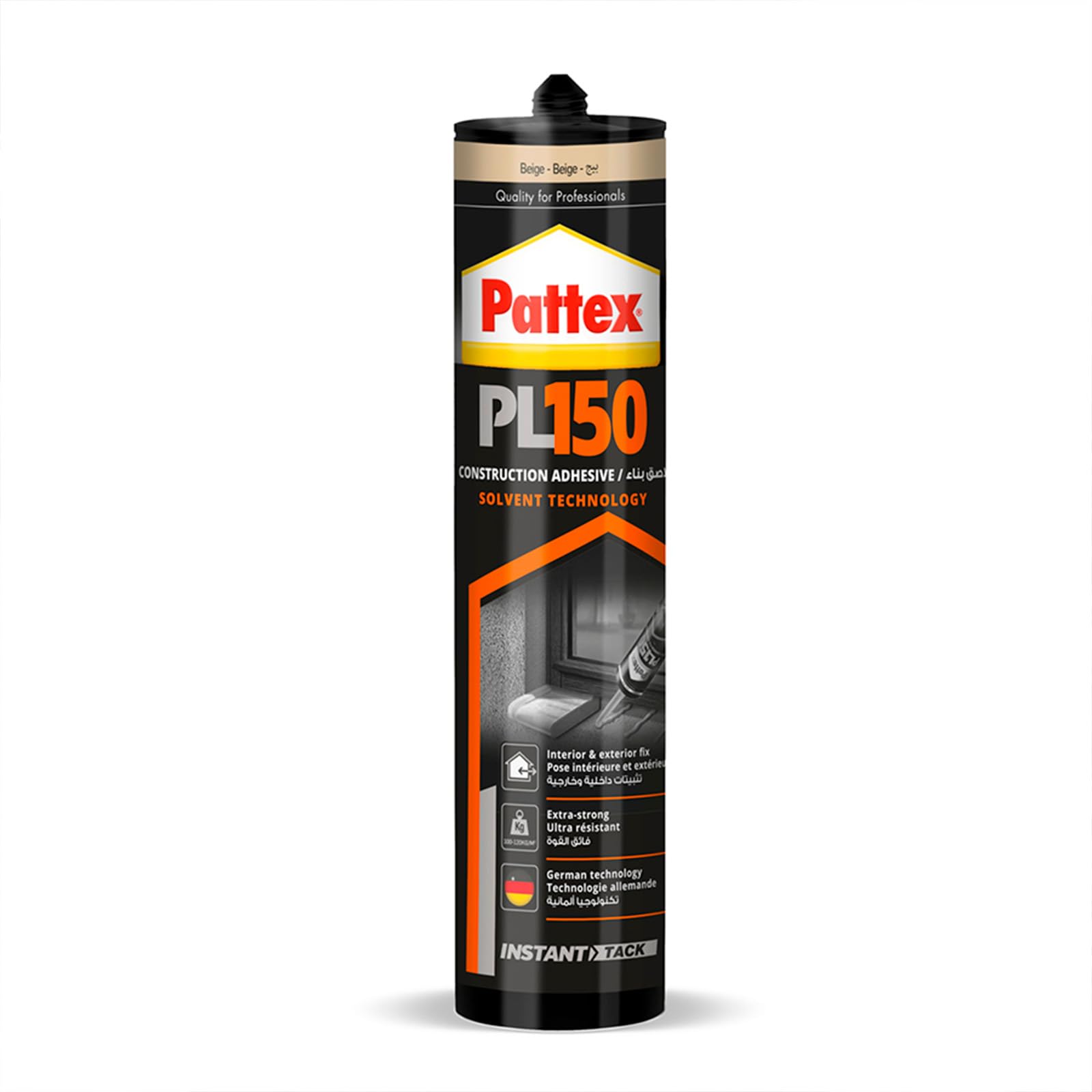Pattex PL150, Water and Temperature Resistant Glue Adhesive, Mounting ...