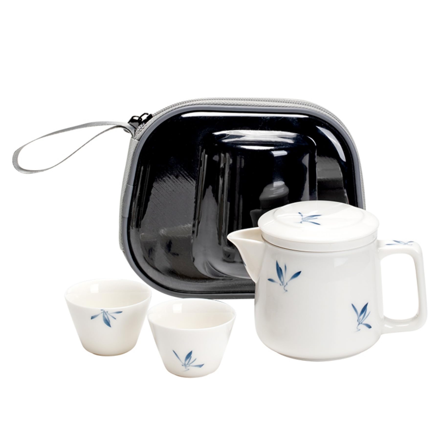 Amazon.co.jp: FLYILIA 2人前用 携帯型 茶器セット ティーセット 茶海 茶器揃い 収納バッグ付 急須セット 湯呑みセット ティーカップ 煎茶器セット 番茶器セット 煎茶 ...