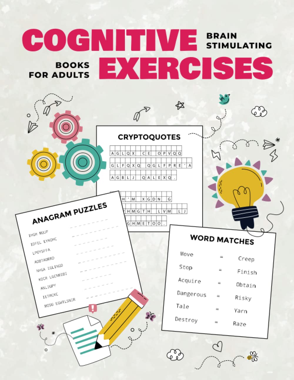 Brain Stimulating Books and Cognitive Exercises for Adults With Anagram ...