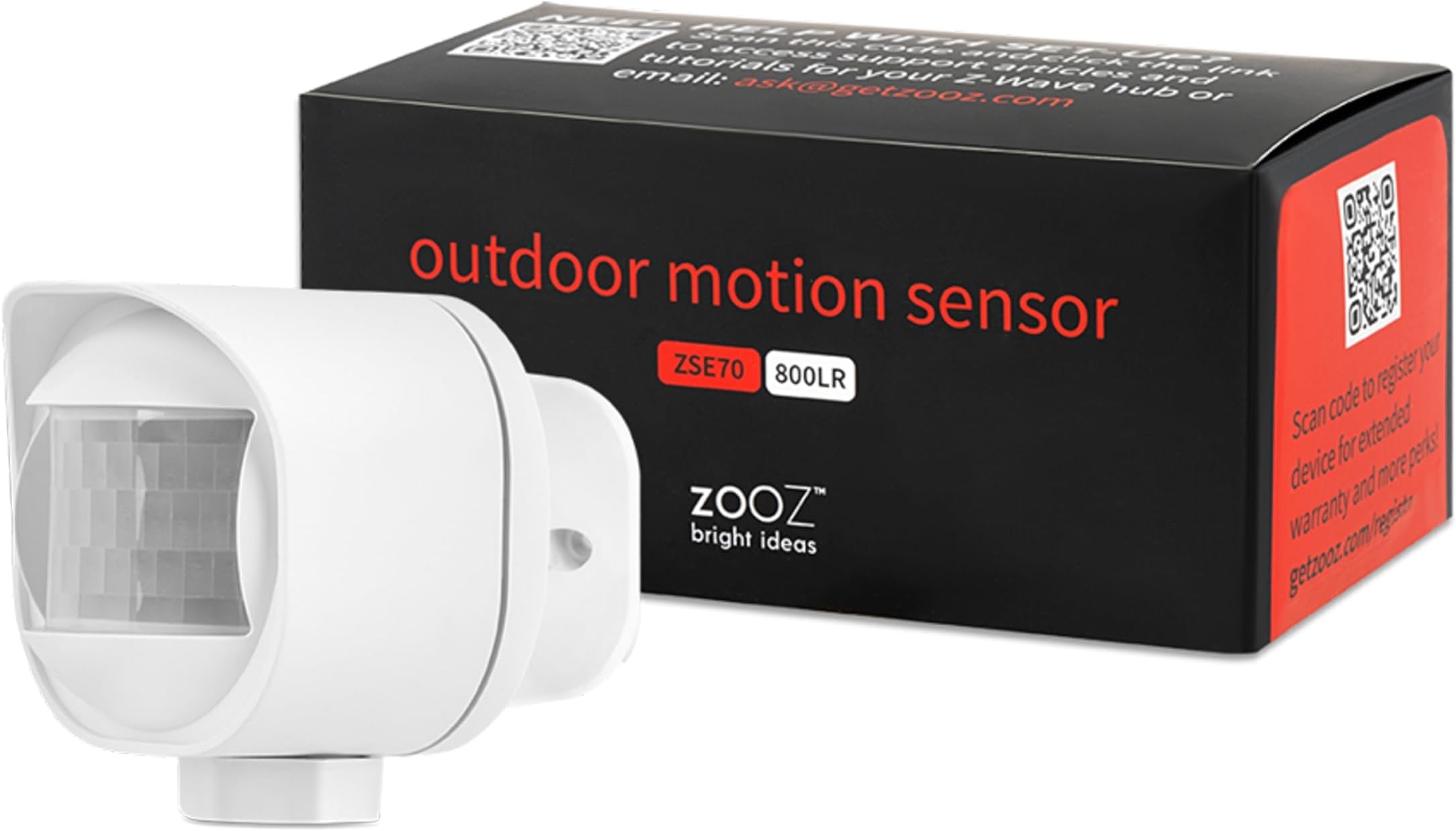 Amazon.com: Zooz Outdoor/Indoor Motion Sensor ZSE70, Z-Wave Long Range ...