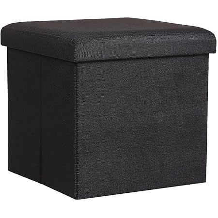 Amazon.com: WoneNice Folding Storage Ottoman Cube Foot Rest Stool Seat ...