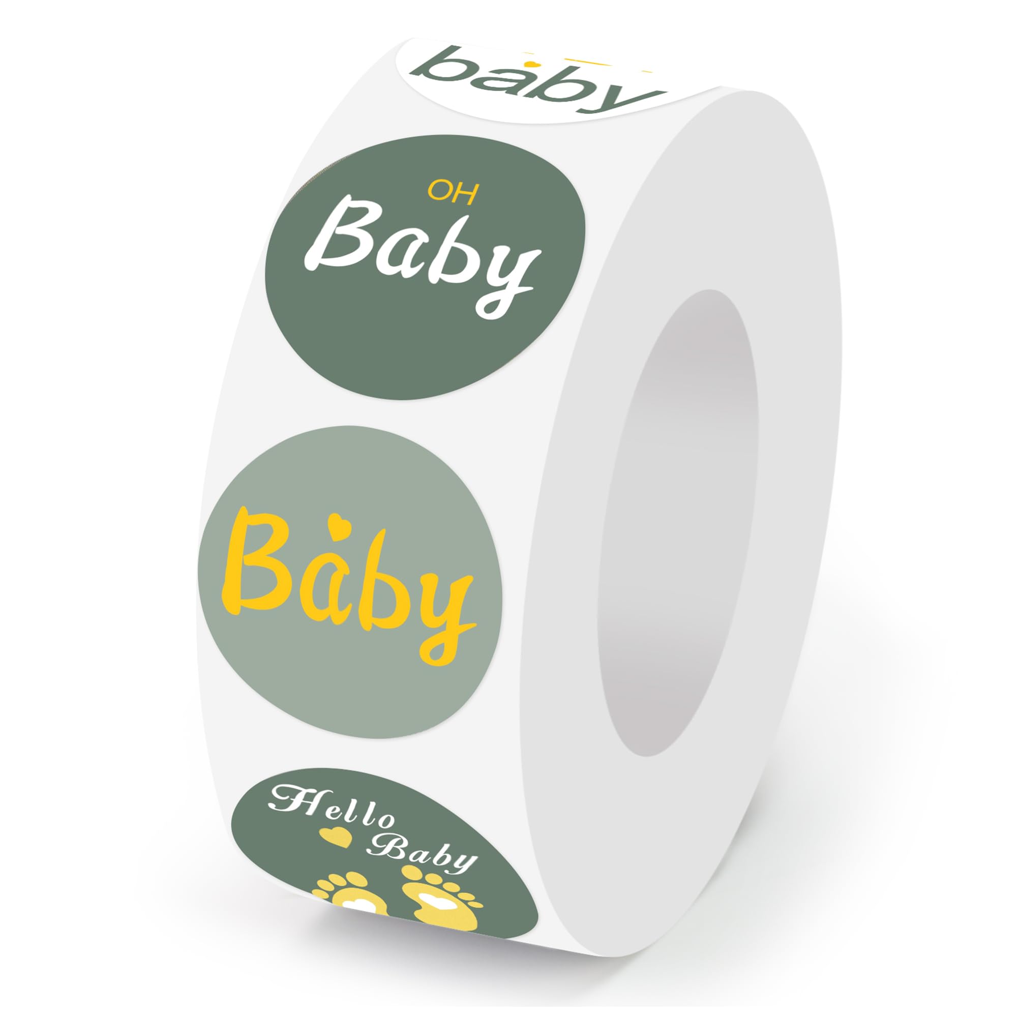 Amazon.com: 600 Pcs 12 Different Pattern Green and Gold Baby Shower ...
