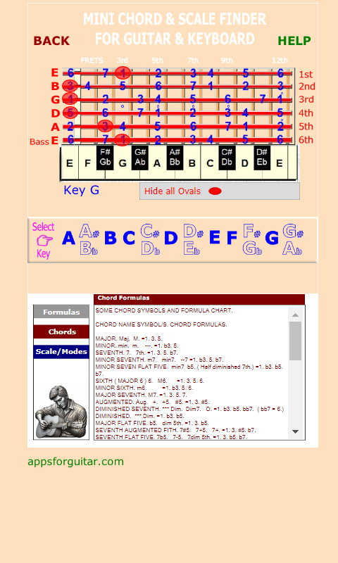Mini Chord and Scale Finder for Guitar and Keyboards:Amazon.in:Appstore ...