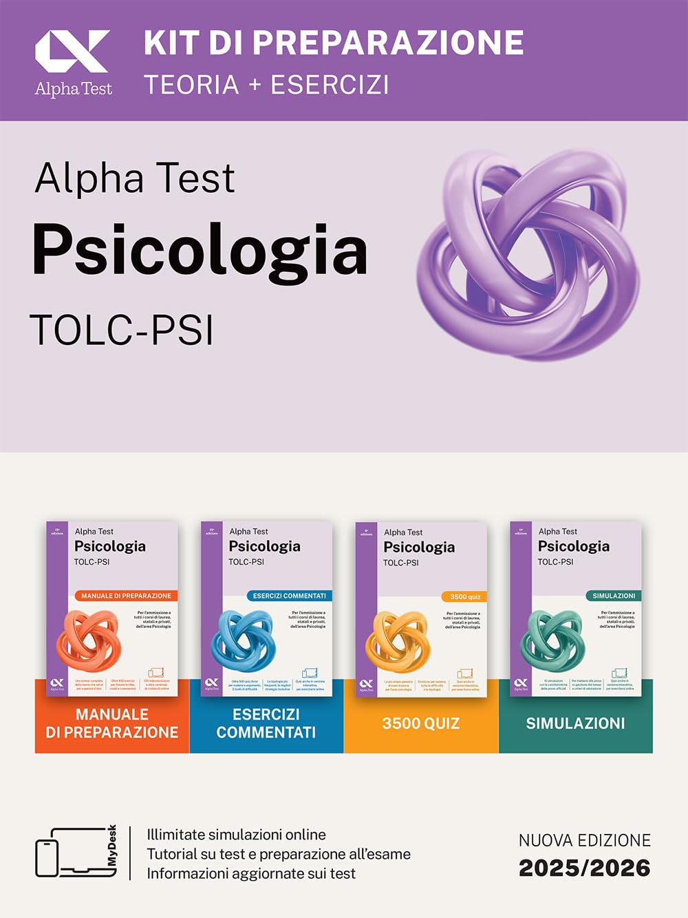 Alpha Test Psychology TOLC-PSI Preparation Kit Ediz. MyDesk with ...