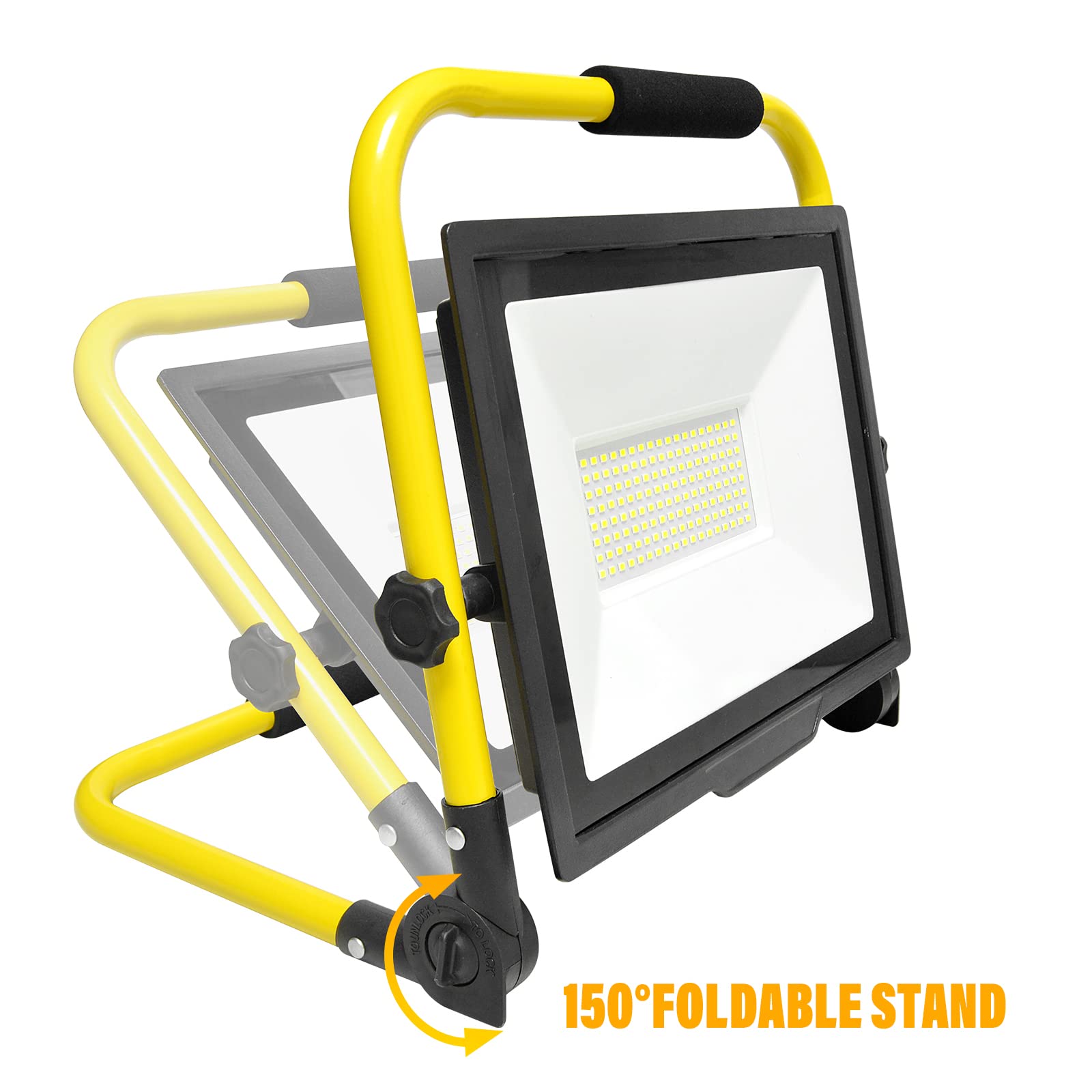 Snapklik.com : SKYWORLD 100W Job Site Light, 10000LM Portable LED Work ...