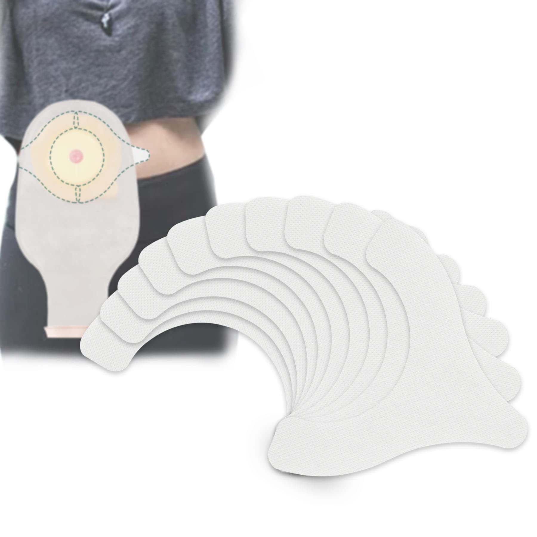 Amazon.com: 40Pcs Ostomy Barrier Strips for Colostomy Bags, Y-Shaped ...