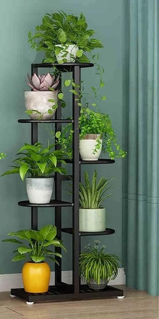 EYLEX Plant Stand Metal 6 Tier Multiple Flower Pot Holder Shelf Indoor ...